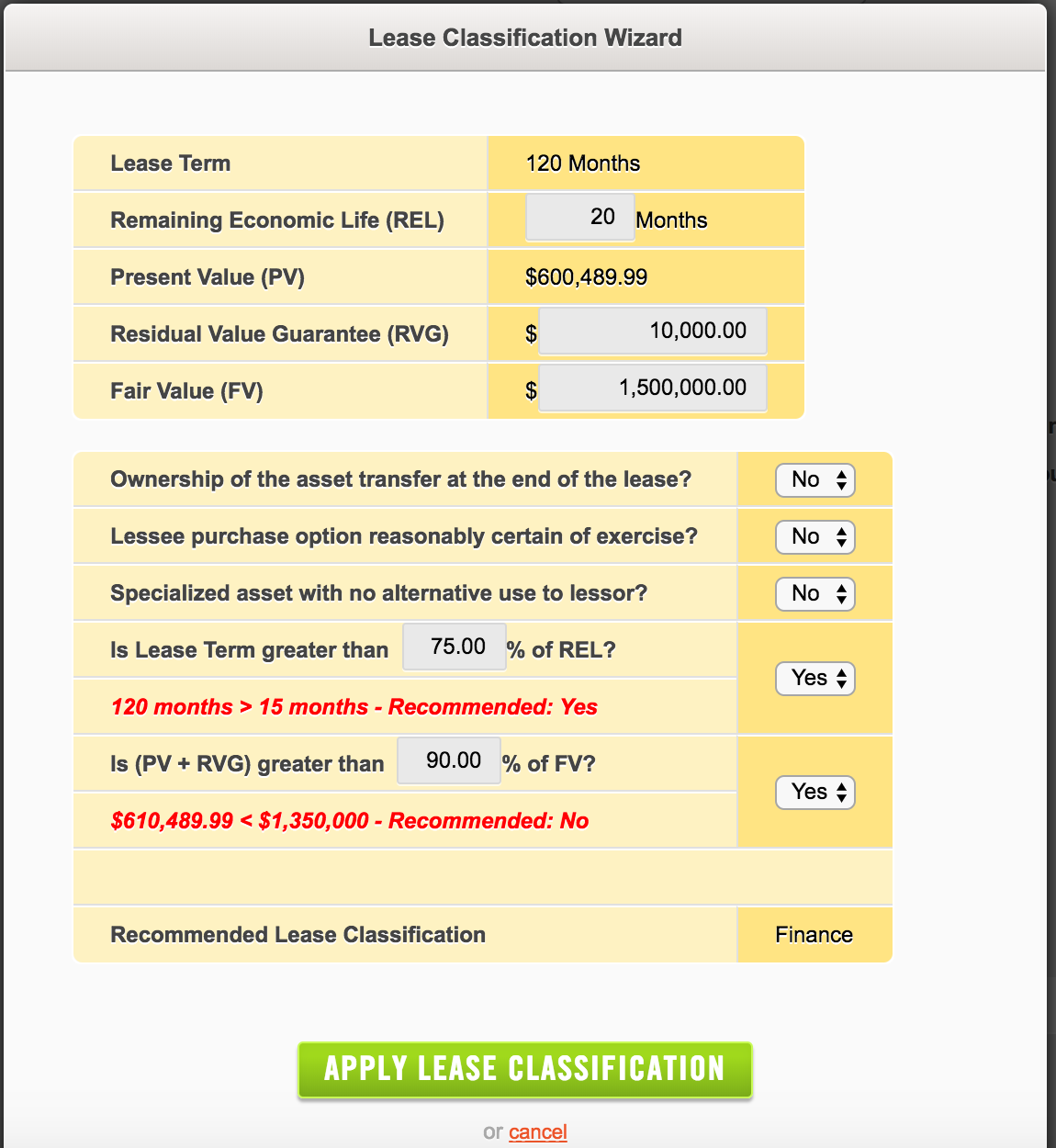 Entering and Maintaining Lease Accounting Information – iLeasePro